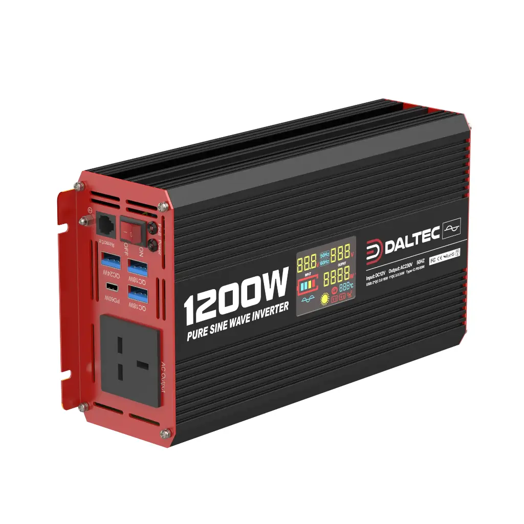 12v 1200W Pure Sine Wave Inverter | Power Inverter | Daltec